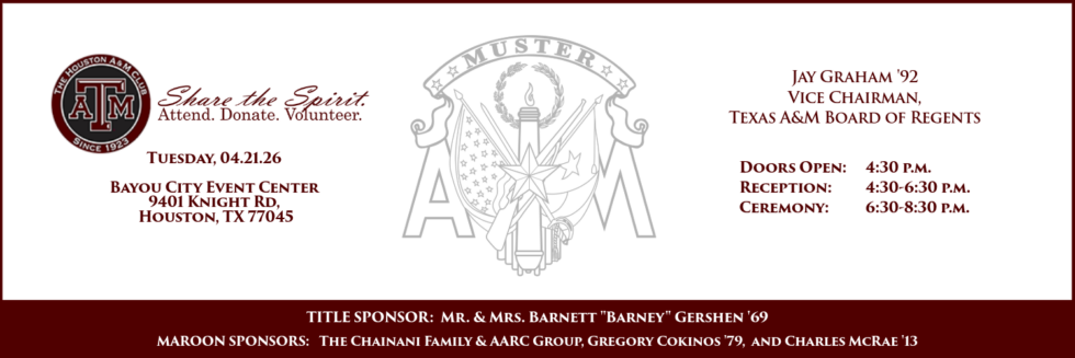 Houston Aggie Muster 2026 | Houston A&M Club